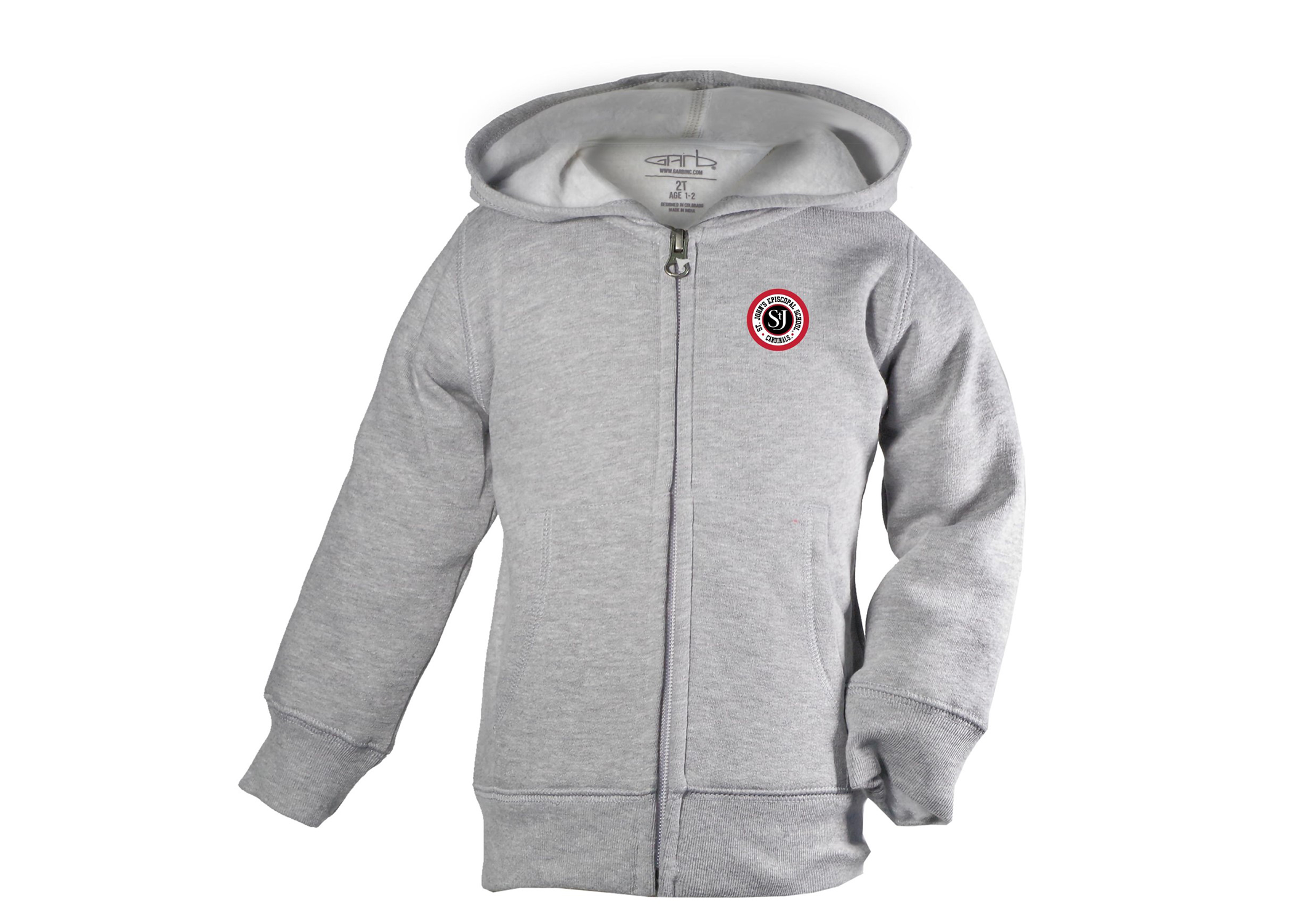 Garb Youth Oxford Henry Full Zip Hooded Sweatshirt | St. John's Student ...